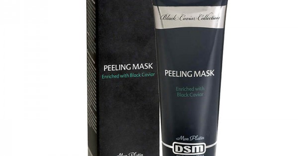 Peeling face mask with vitamins capsules black caviar